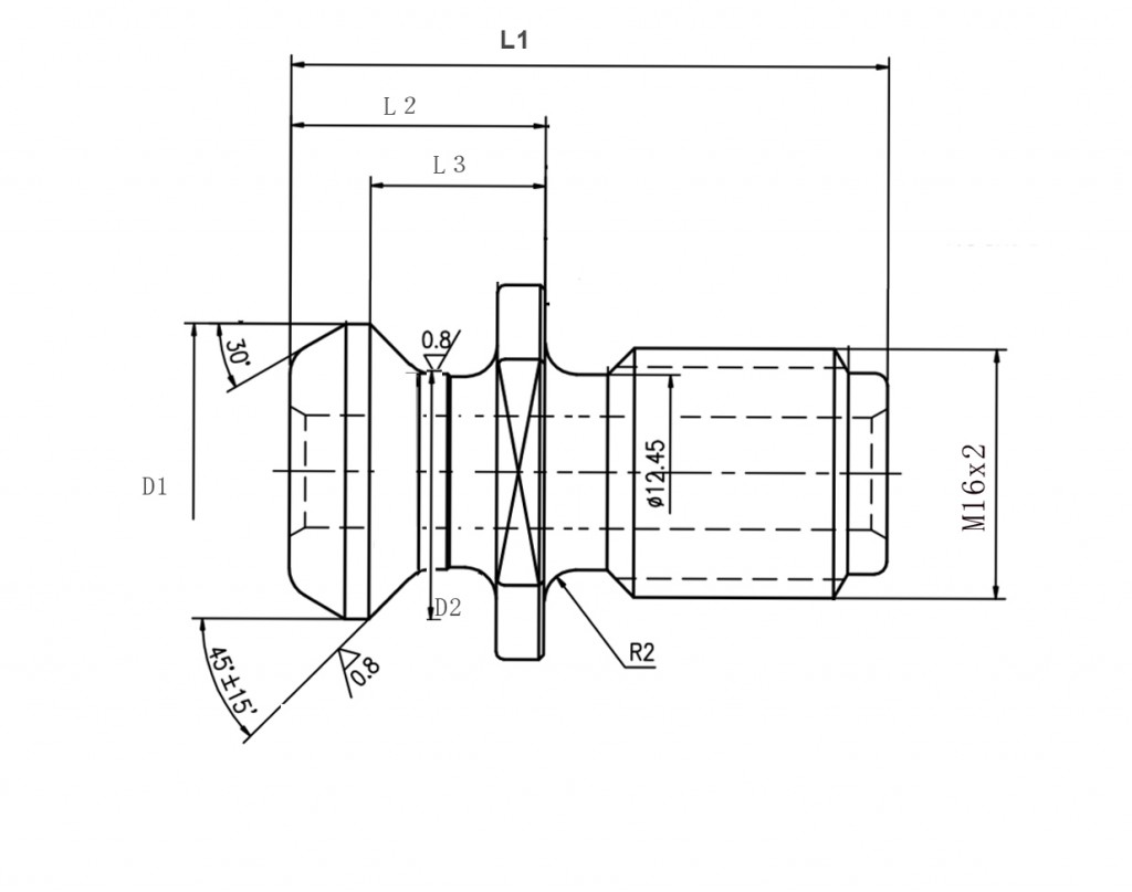CAT40 Pull Stud Retention knob For Tool Holders Okuma Fadal Mazak M16 ...