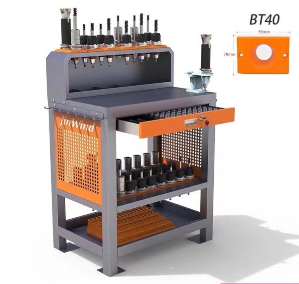 Heavy Duty BT40 CAT40 Tool Holder Storage Rack BT30 Collet Chuck Cart ...