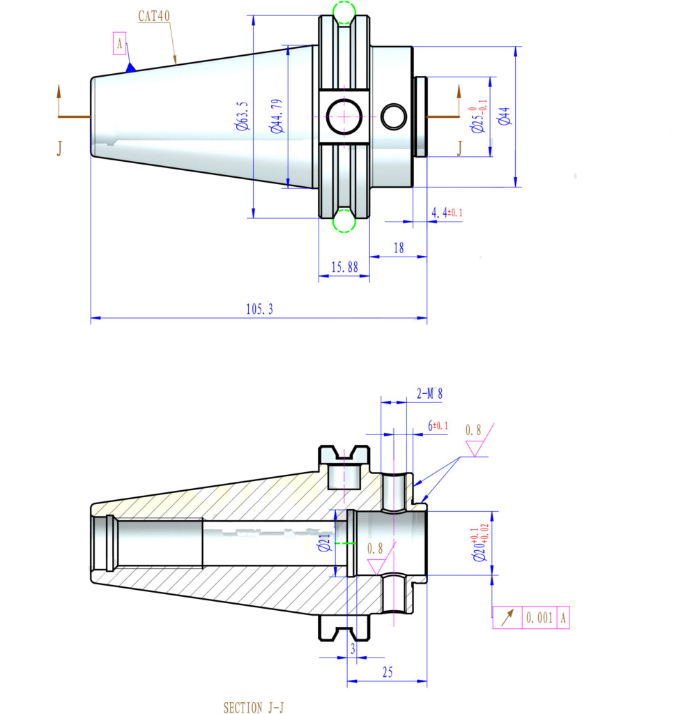 CAT40 Tool Holder OMP60 Probe Gauge Tool - igstool
